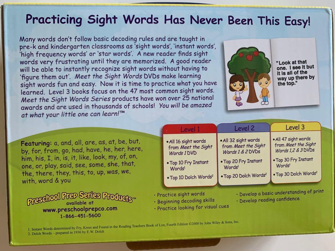 Meet the sight words Level 1 (12 books boxset), Hobbies & Toys, Books ...