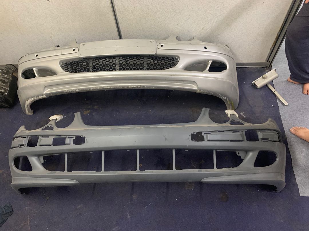 Mercedes W211 front bumper, Auto Accessories on Carousell