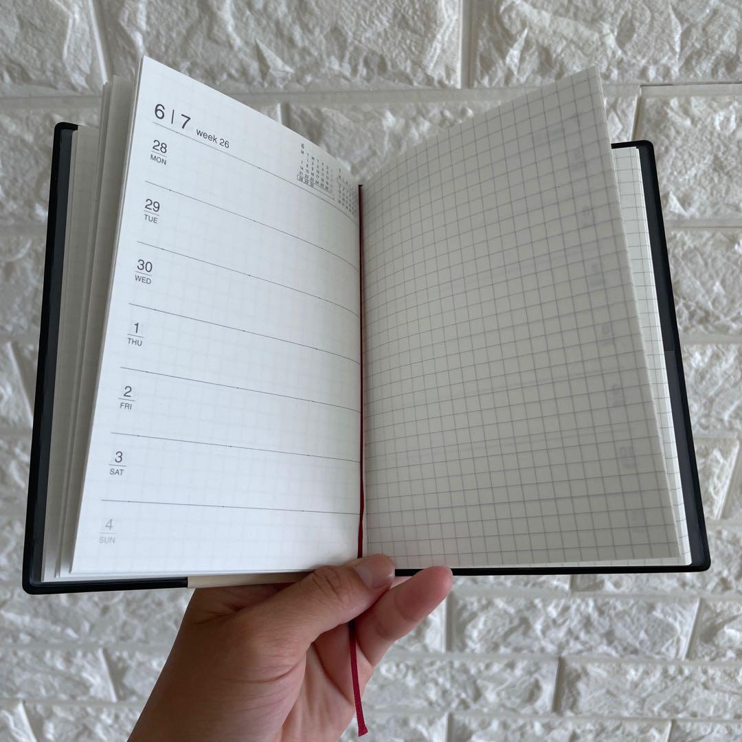 Muji 2021 A6 Monthly Weekly Planner Dark Grey, Hobbies & Toys ...