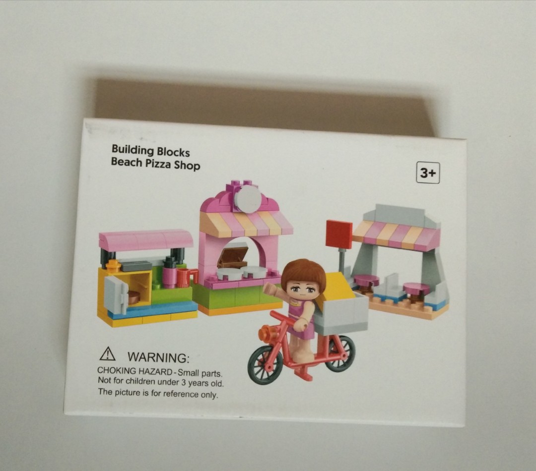 New. Building Blocks Miniso Beach pizza shop lego like #novjajan, Toys ...