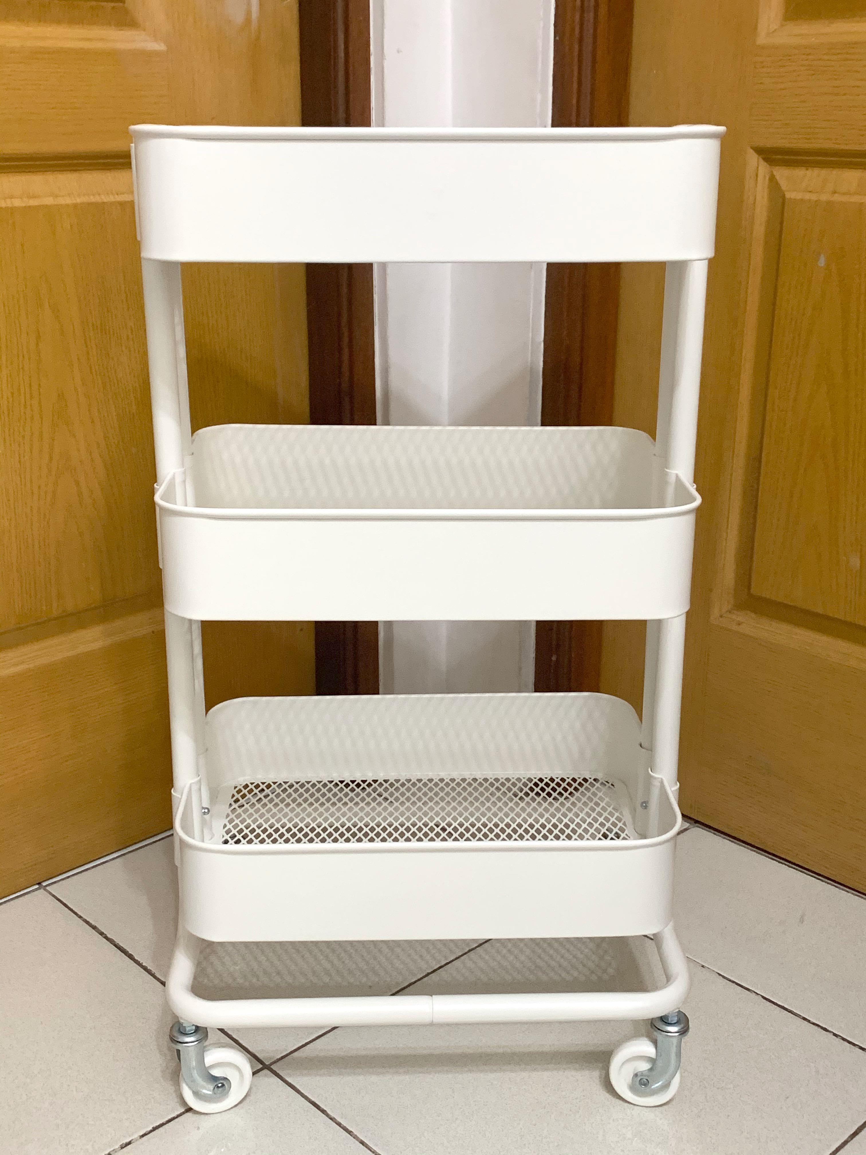 Original Raskog Trolley White, Furniture & Home Living, Home ...