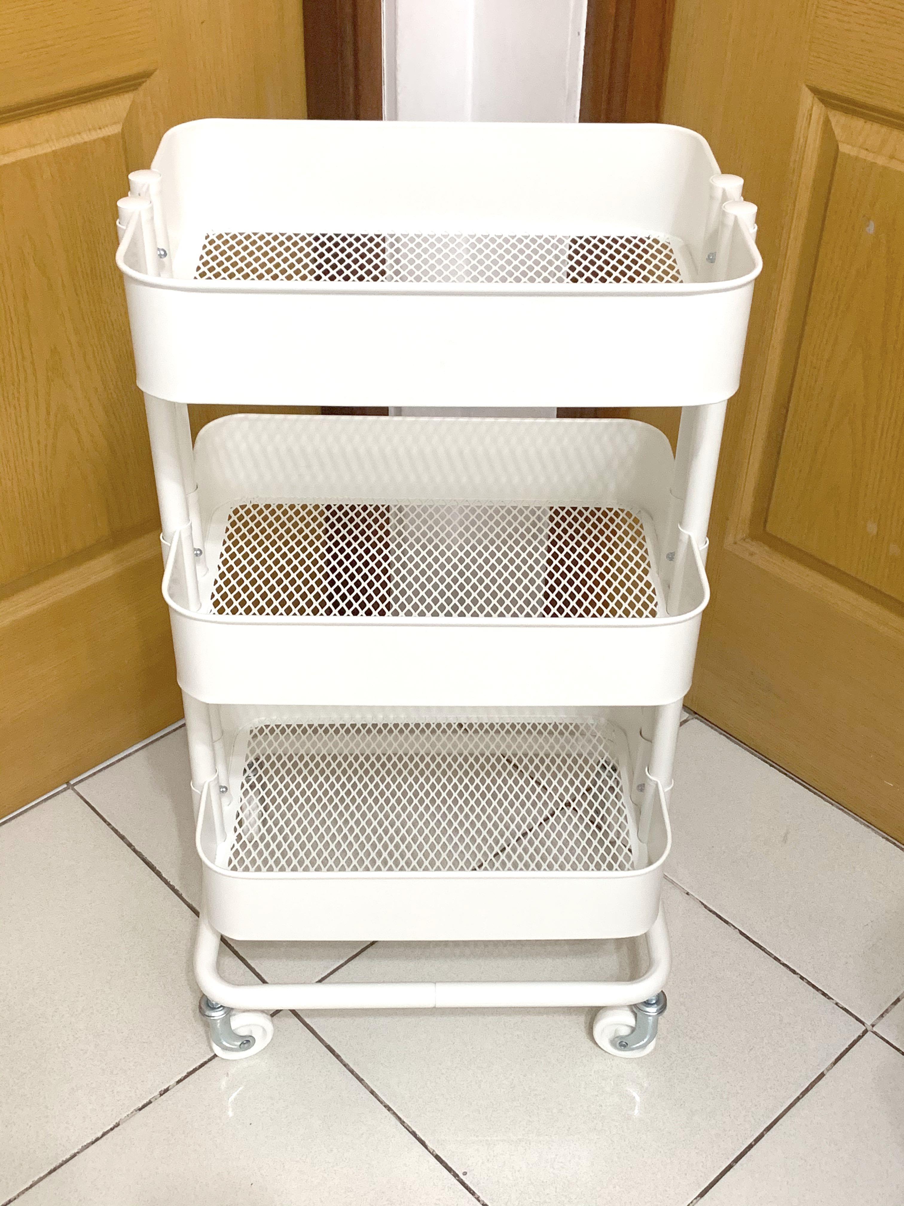 Original Raskog Trolley White, Furniture & Home Living, Home ...