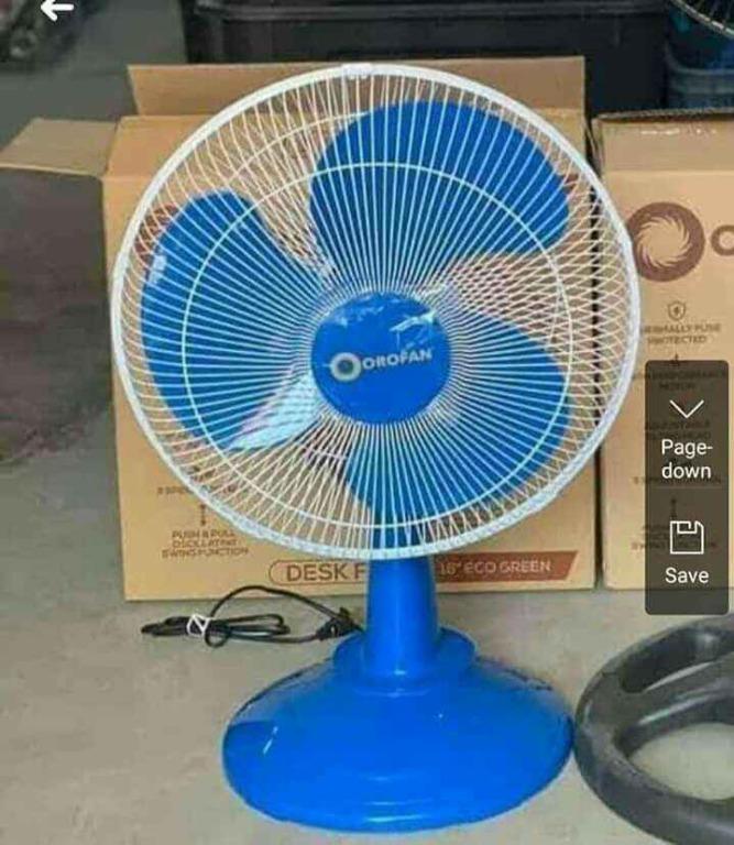 Orofan Desk Fan 16", Furniture & Home Living, Lighting & Fans, Fans on ...