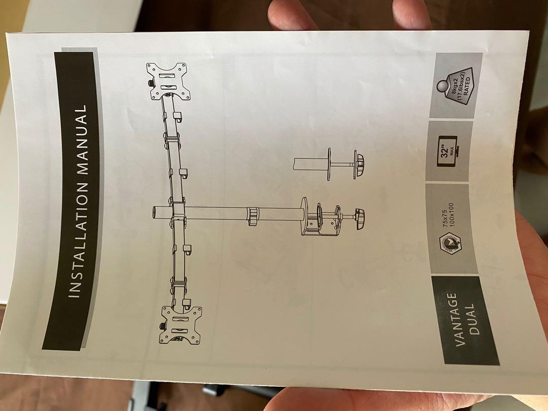 Prism+ Vantage Dual monitor arm, Computers & Tech, Parts & Accessories ...