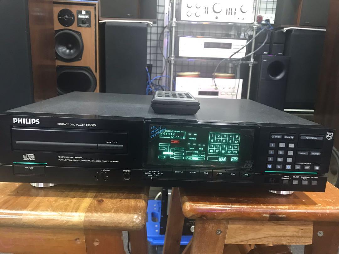 Rare collector Philips CD 880 CD player with remote, Audio, Portable ...