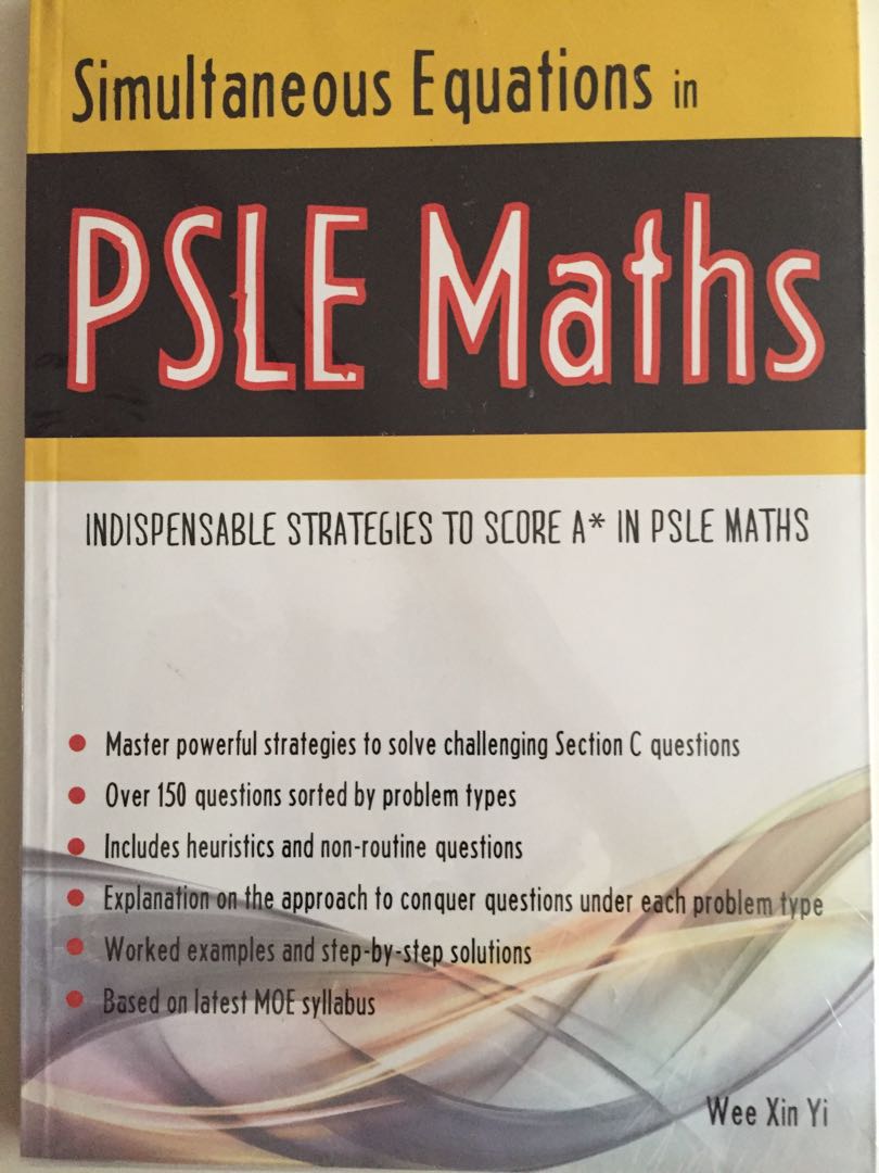 Simultaneous Equations in PSLE Maths, Hobbies & Toys, Books & Magazines ...