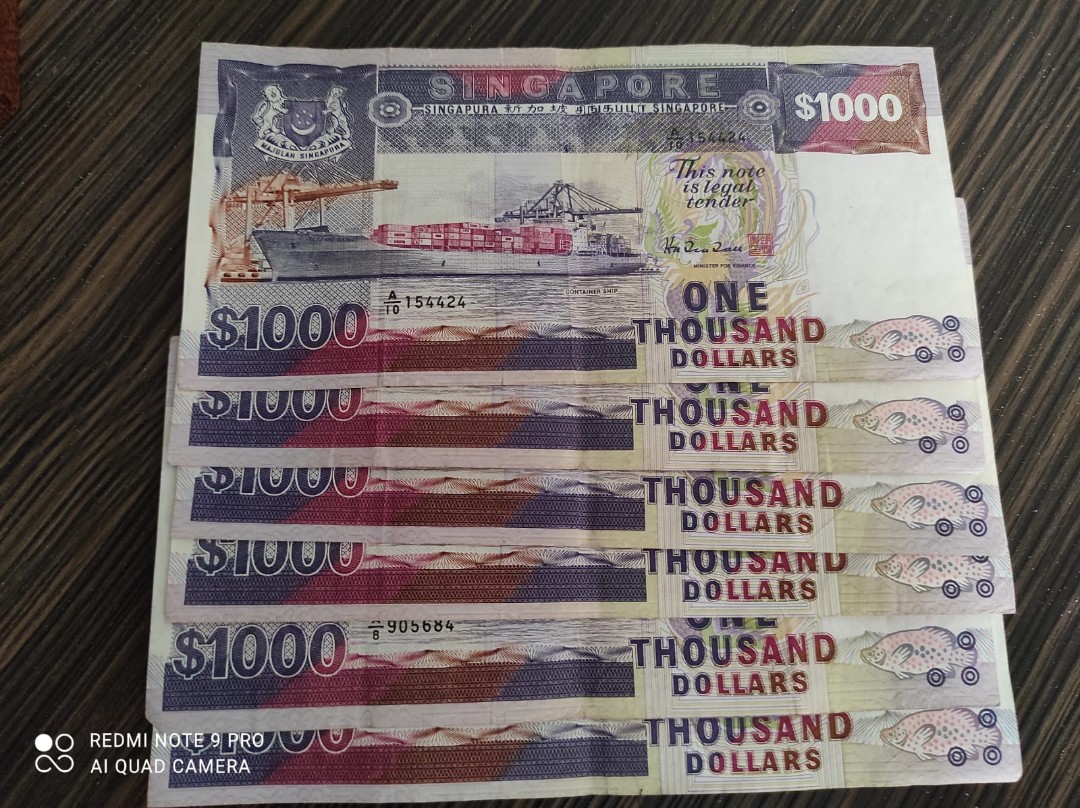 Singapore Ship Series $1000/1k Note, Hobbies & Toys, Memorabilia ...