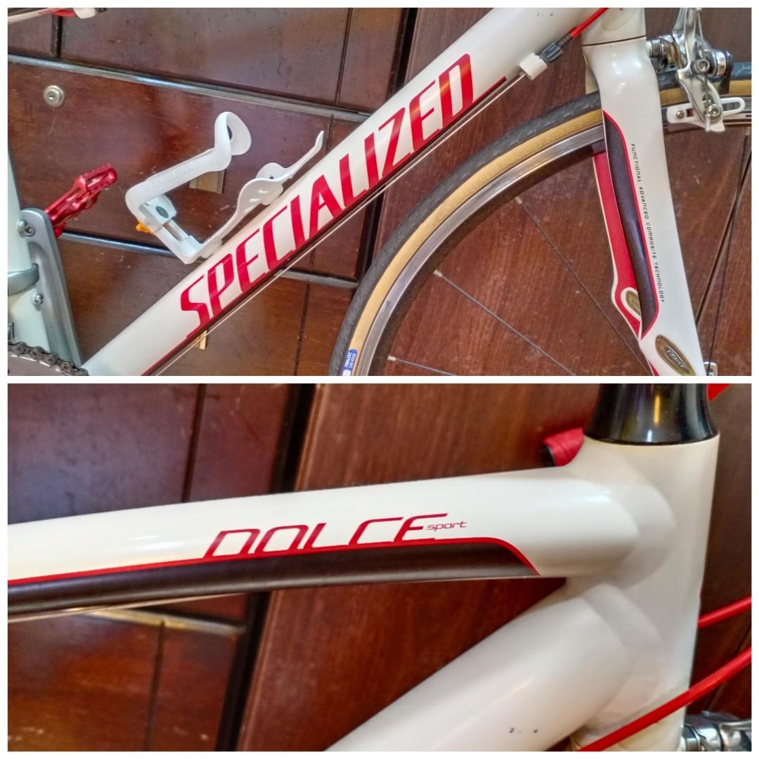 Specialized White/Red Road Bike, Sports Equipment, Bicycles & Parts ...