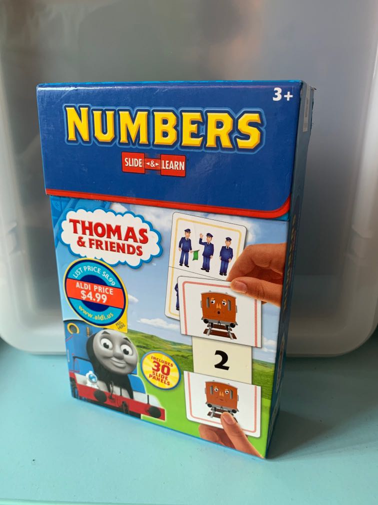 Thomas number Slide card flash card, 興趣及遊戲, 收藏品及紀念品, 明星周邊 - Carousell