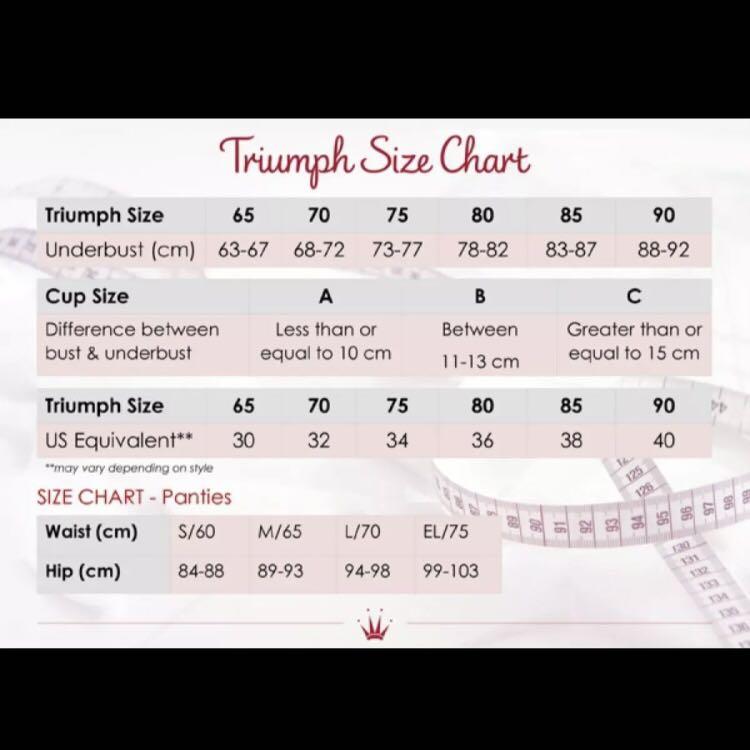 Triumph (B90) G 438 Wired Multiway Push Up Bra, Women's Fashion ...