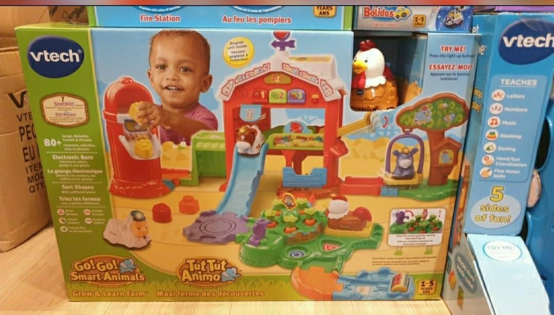 VTech Smart Animals Grow and Learn Farm Playset, Babies & Kids, Toys ...