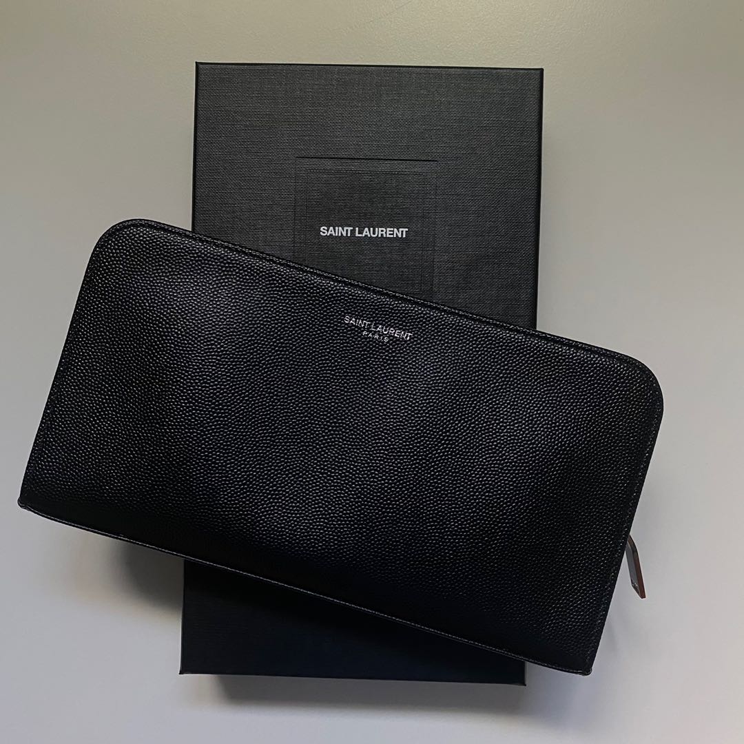 YSL Saint Laurent Long Zip Wallet, Luxury, Bags & Wallets on Carousell