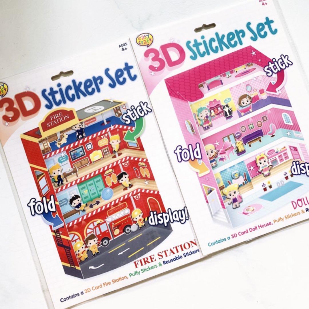 3D Building Sticker Set, Hobbies & Toys, Stationery & Craft, Craft ...