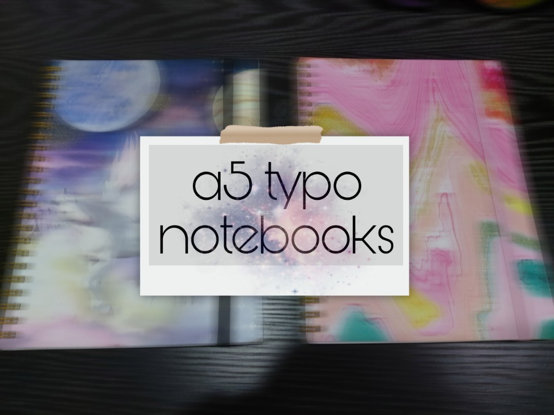 A5 typo notebooks, Design & Craft, Craft Supplies & Tools on Carousell