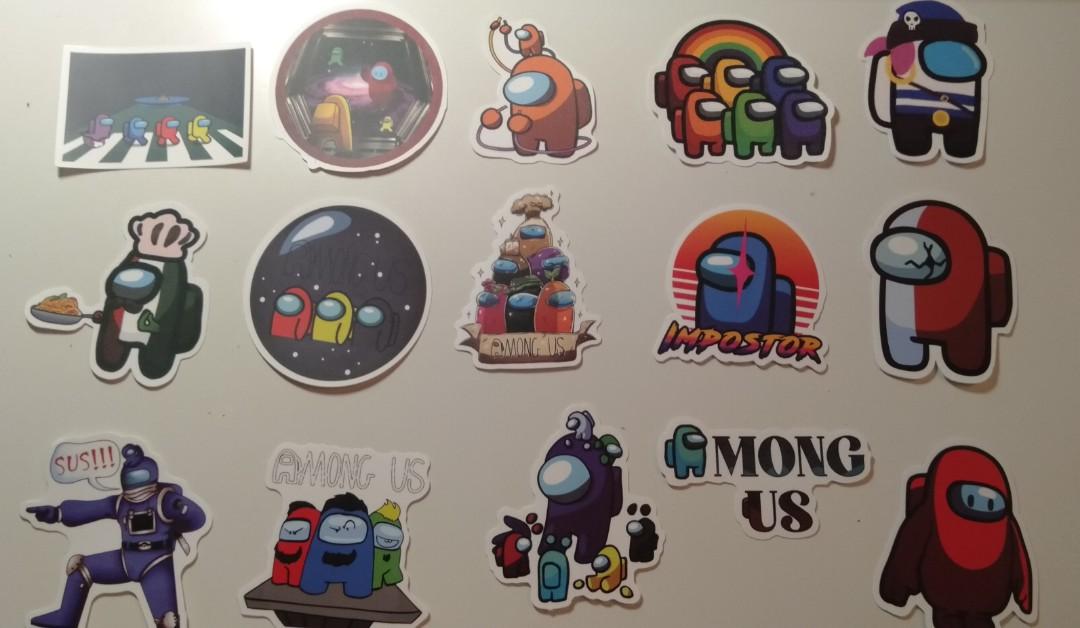 Among Us Stickers, Hobbies & Toys, Stationery & Craft, Art & Prints on ...