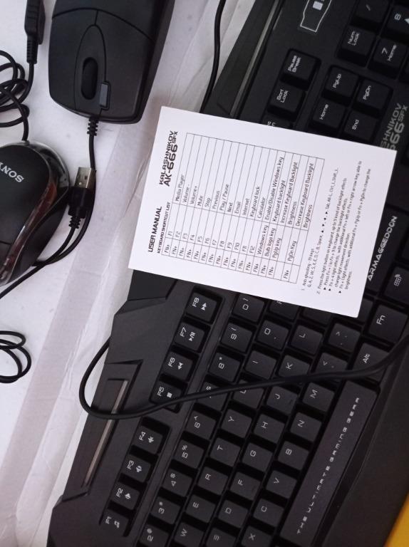 BRAND NEW Budget Gaming ARMAGEDDON FANTECH AK-666 Keyboard - Water ...