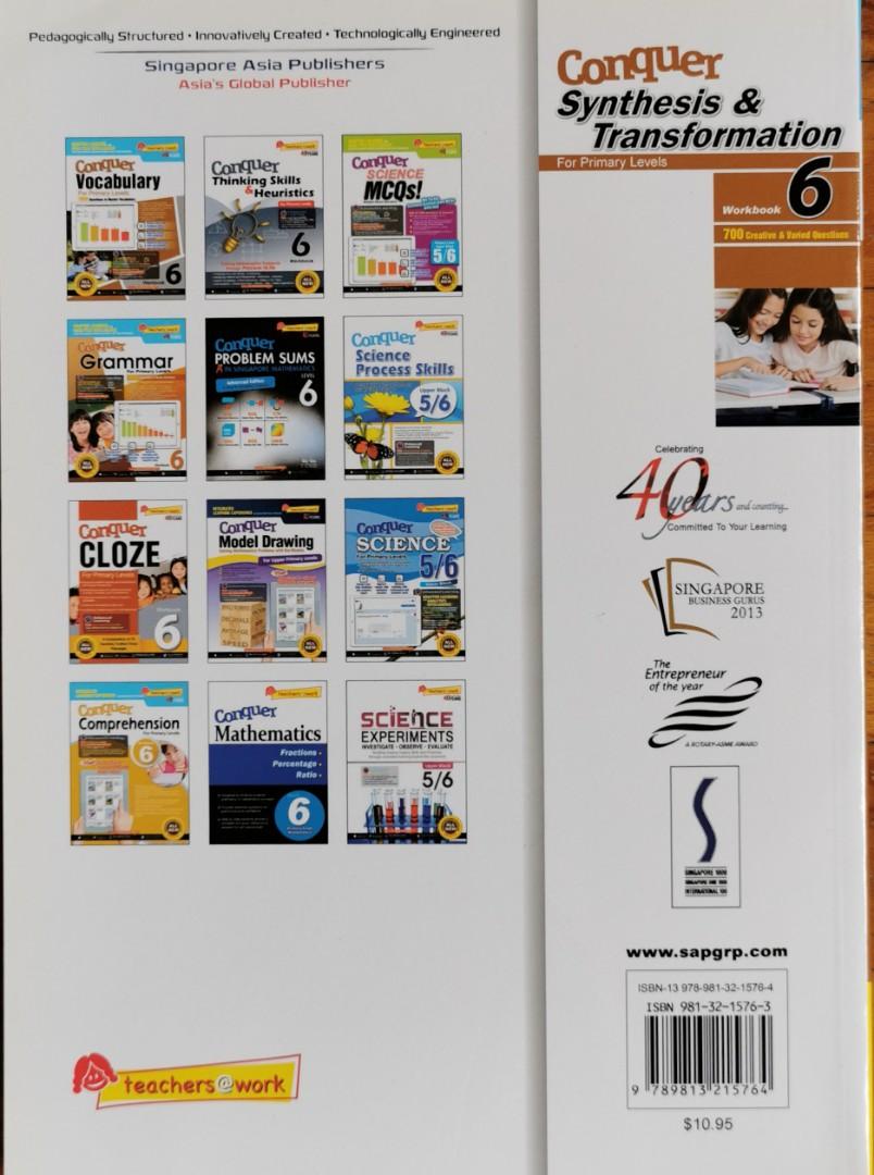 Conquer Synthesis & Transformation (Workbook 6), Hobbies & Toys, Books ...