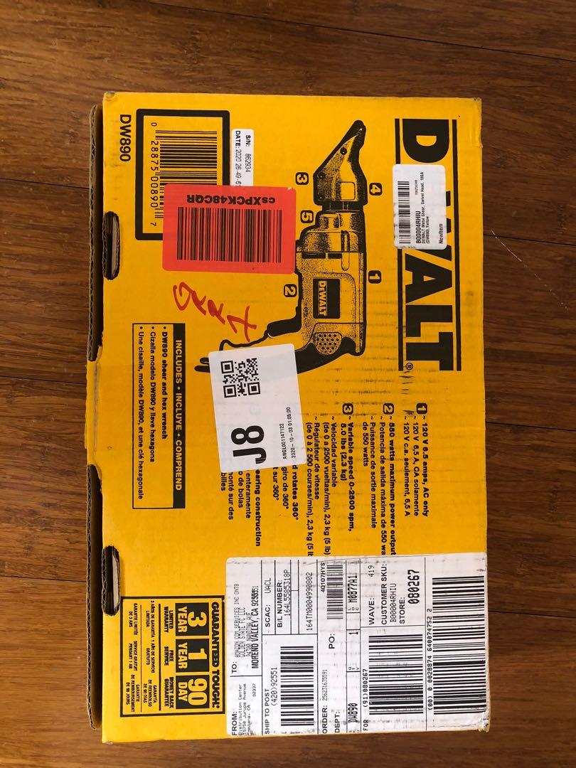 Dewalt DW890 Heavy Duty Metal Shear, Furniture & Home Living, Home ...