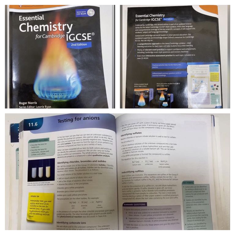 Essential chemistry for Cambridge IGCSE second edition, Hobbies & Toys ...