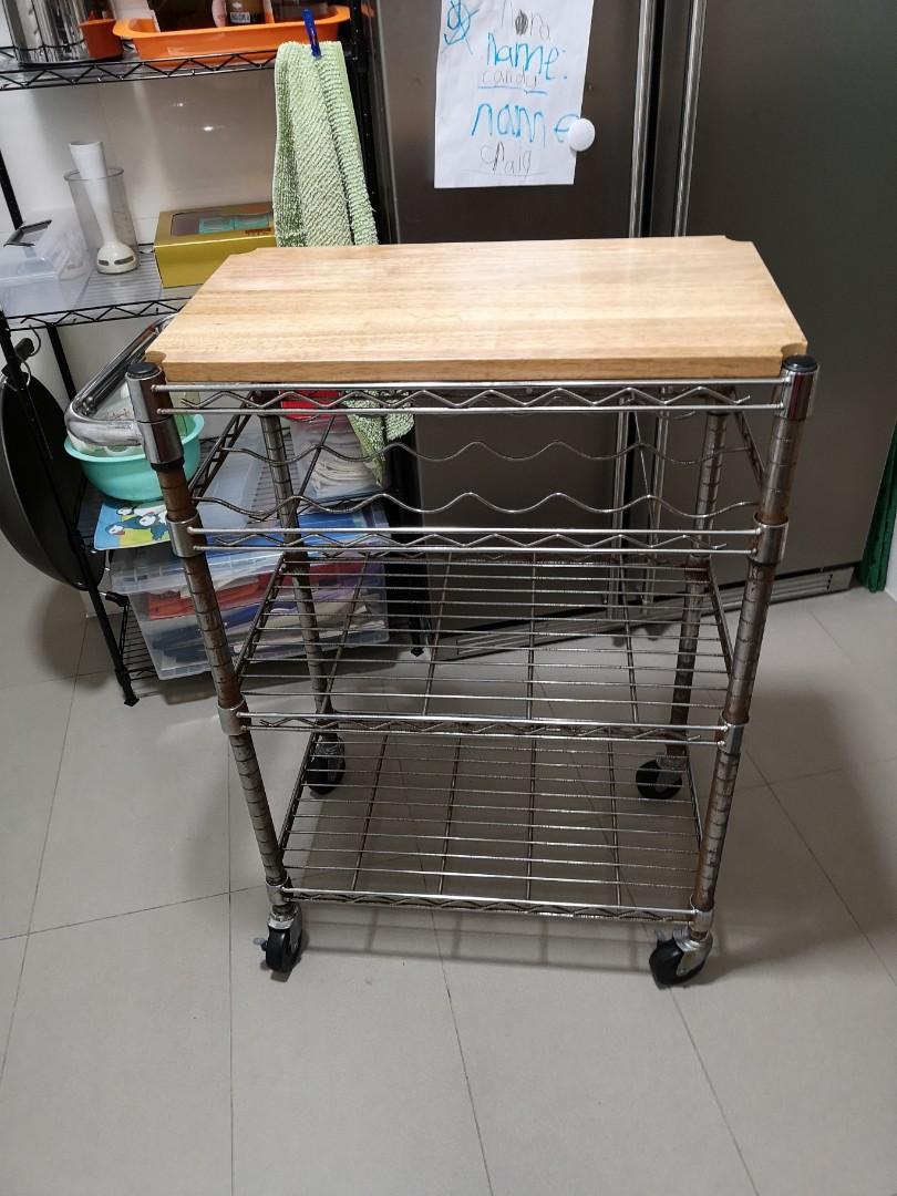 heavy duty kitchen trolley, Furniture & Home Living, Bathroom & Kitchen ...