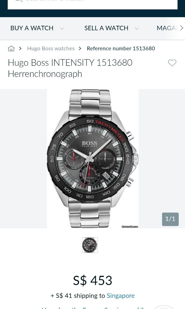 Hugo boss men watch 1513680, Mobile Phones & Gadgets, Wearables & Smart ...