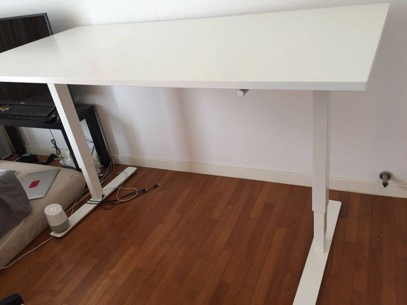 IKEA adjustable standing desk - like NEW 50% off, Furniture & Home ...