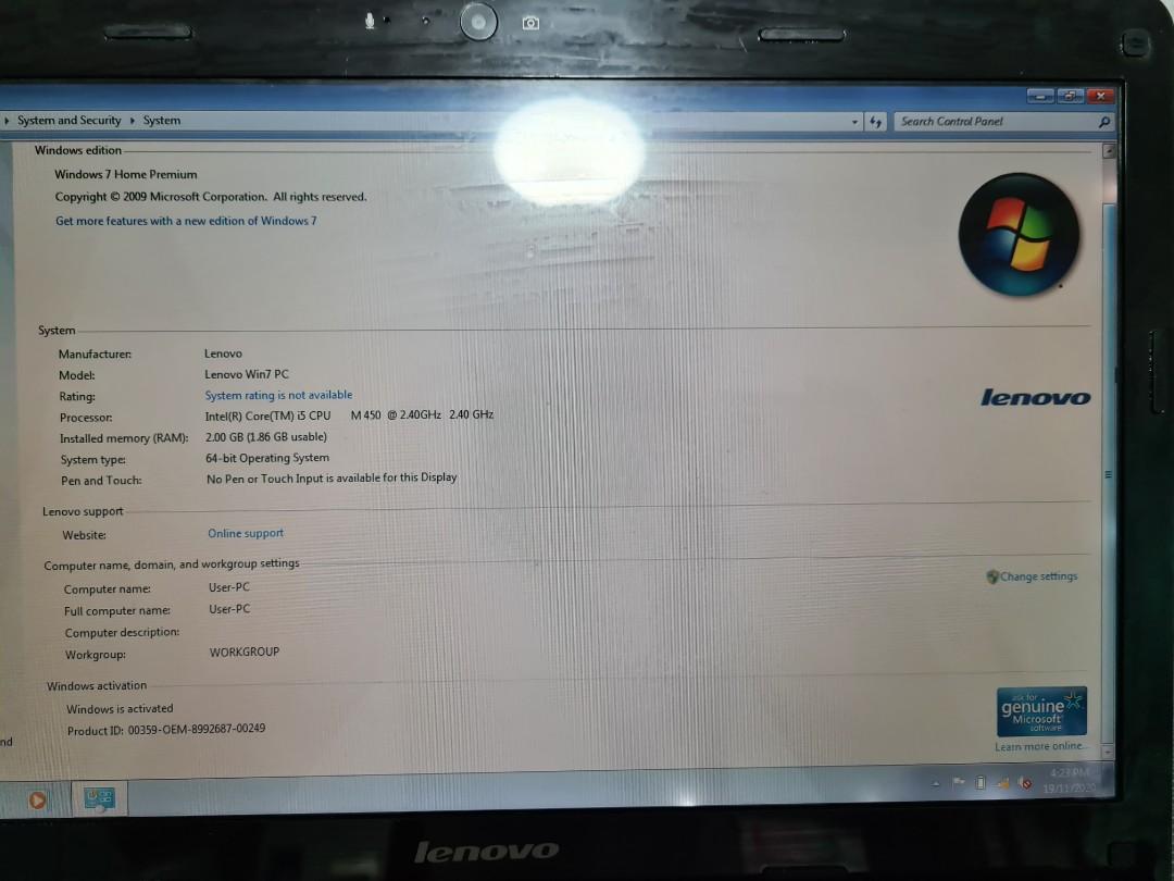 Lenovo IdeaPad U460, Computers & Tech, Laptops & Notebooks on Carousell