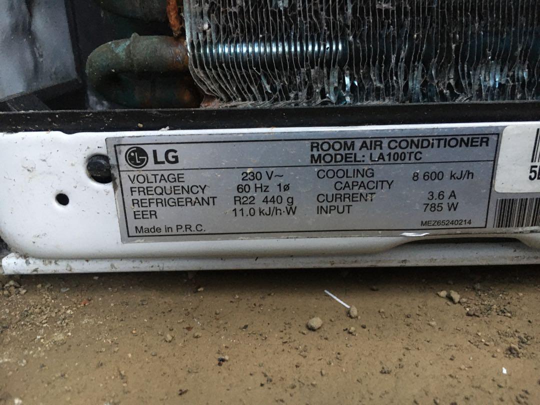 LG Window type Aircon, TV & Home Appliances, Air Conditioning and ...