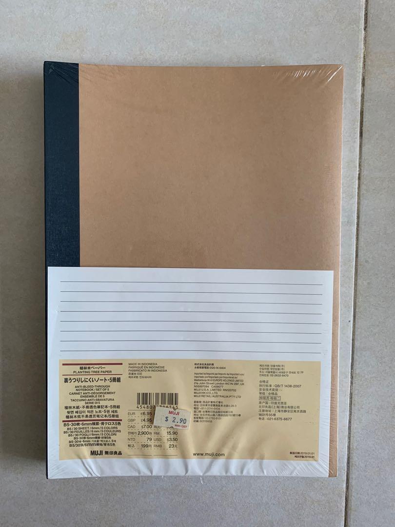 Muji 5-pack lined notebooks, Hobbies & Toys, Stationery & Craft ...