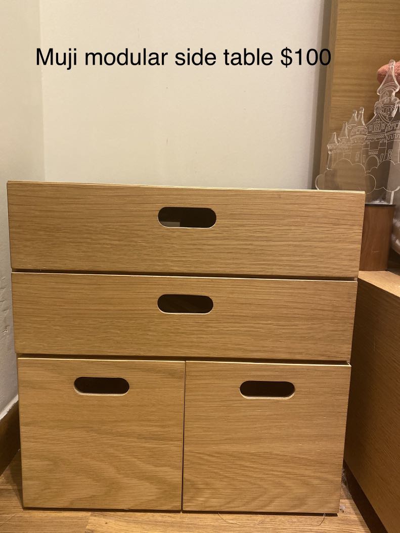 Muji Modular Side Table, Furniture, Tables & Chairs on Carousell