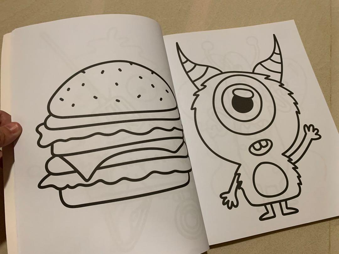 My First Big Book Of Monsters Coloring Book, Hobbies & Toys, Books ...