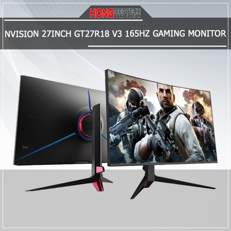 NVISION GT27R18 V3 27INCH CURVED 165HZ GAMING MONITOR, Computers & Tech ...