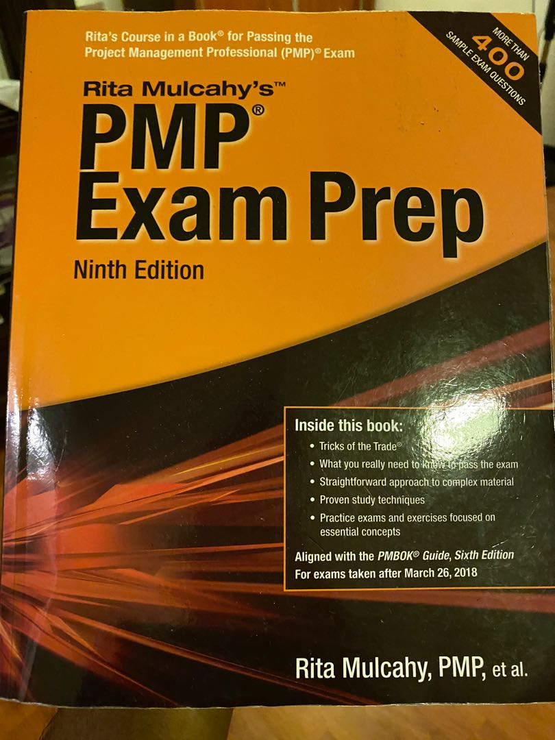 PMP Exam Prep by Rita Mulcahy, Hobbies & Toys, Books & Magazines ...