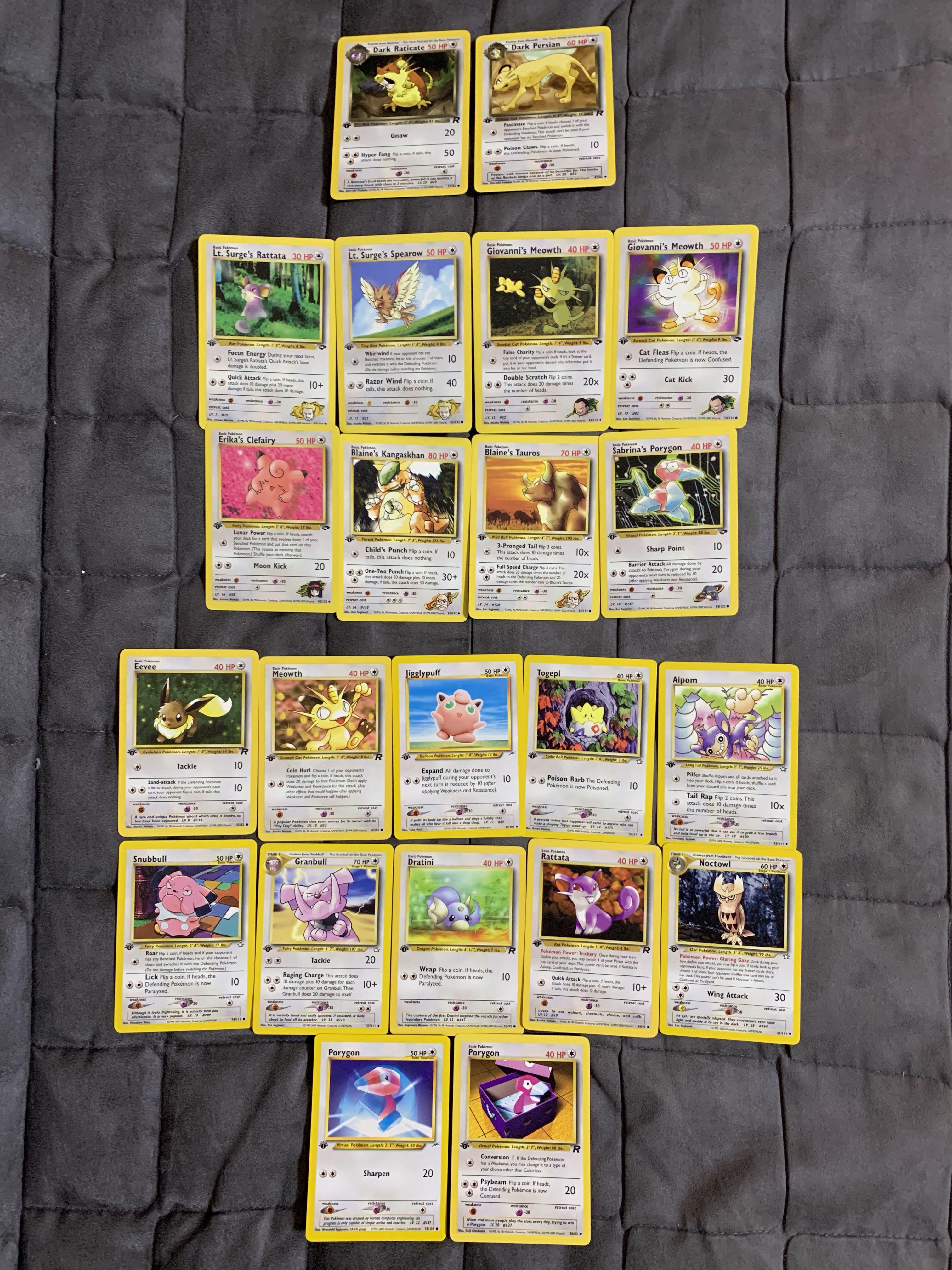 Pokemon TCG 1st Edition Cards - charizard pikachu booster box elite ...