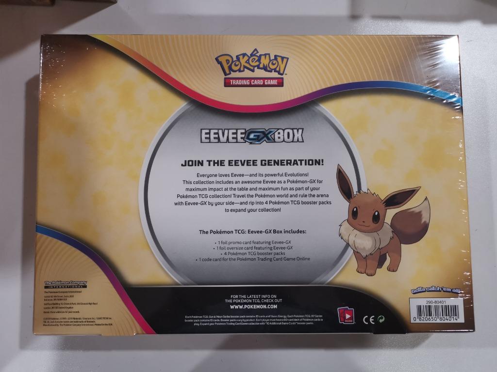 Pokemon TCG - Eevee GX Box, Hobbies & Toys, Toys & Games on Carousell