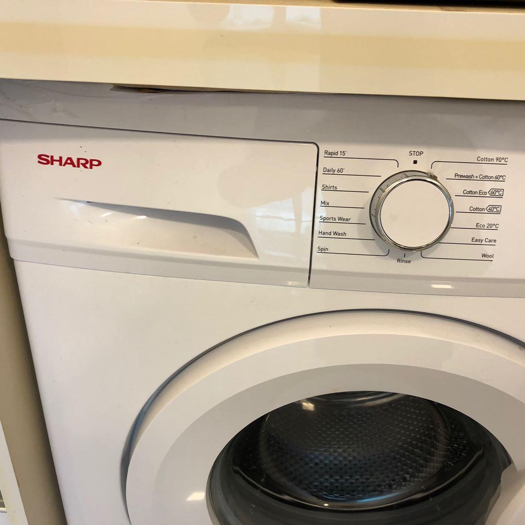 Sharp ES-FL77MS Front Load Washing Machine 7kg, TV & Home Appliances ...