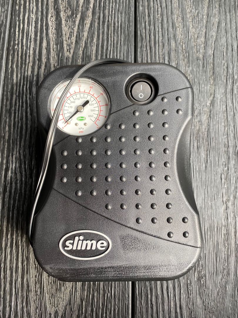 Slime electric tyre pump, Free Items on Carousell