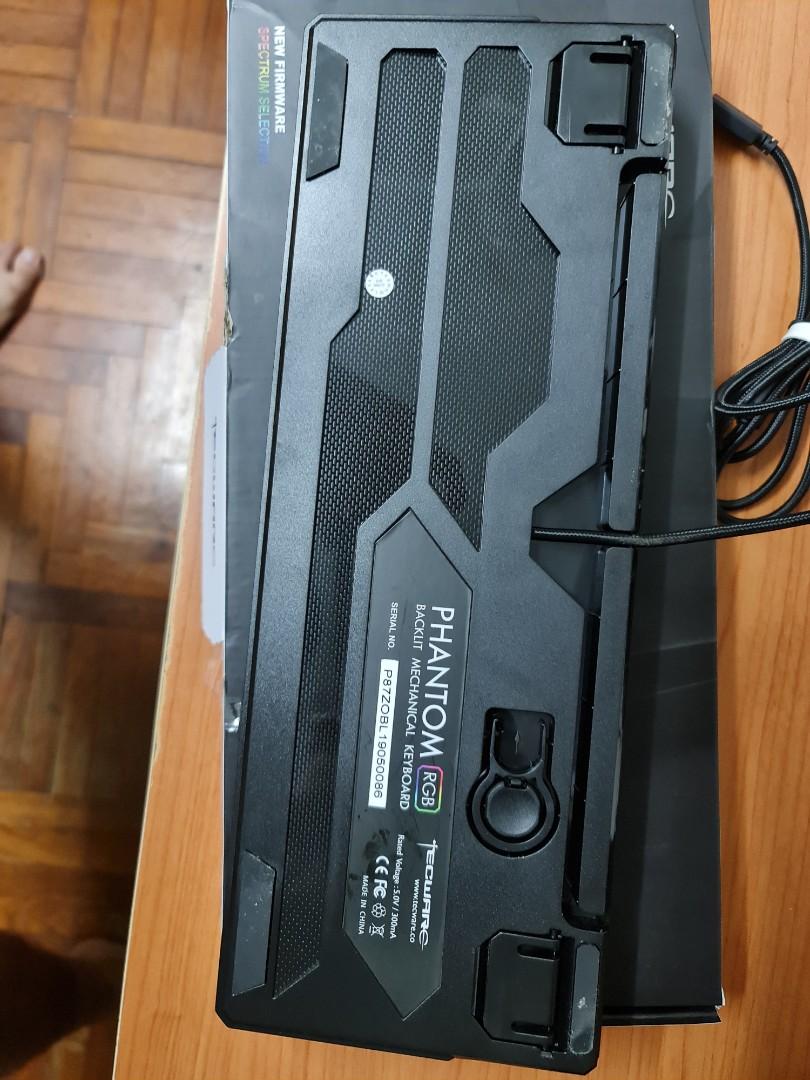 Tecware Phantom RGB Hotswappable Mechanical Keyboard, Computers & Tech ...