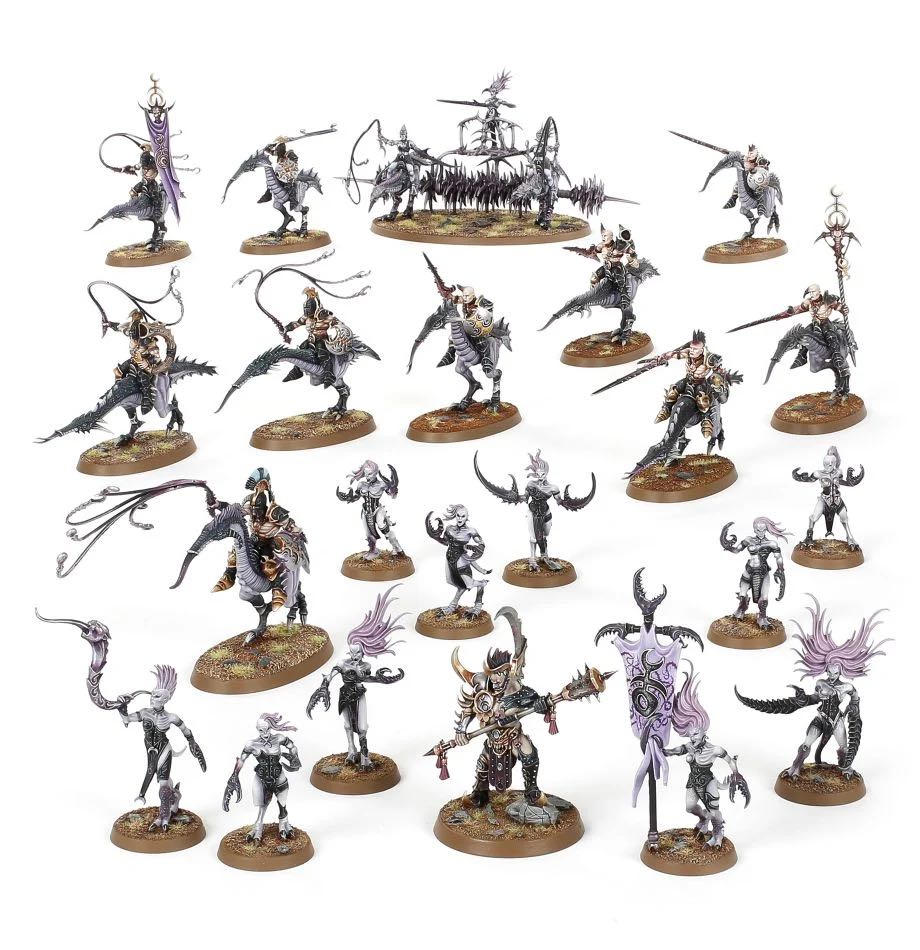 Warhammer AOS Shadow & Pain Hedonites of Slaanesh half set, Hobbies ...