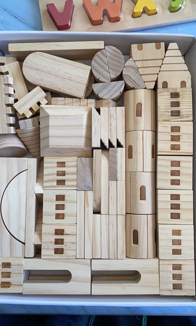 Wooden castle block, Babies & Kids, Baby Nursery & Kids Furniture, Kids ...