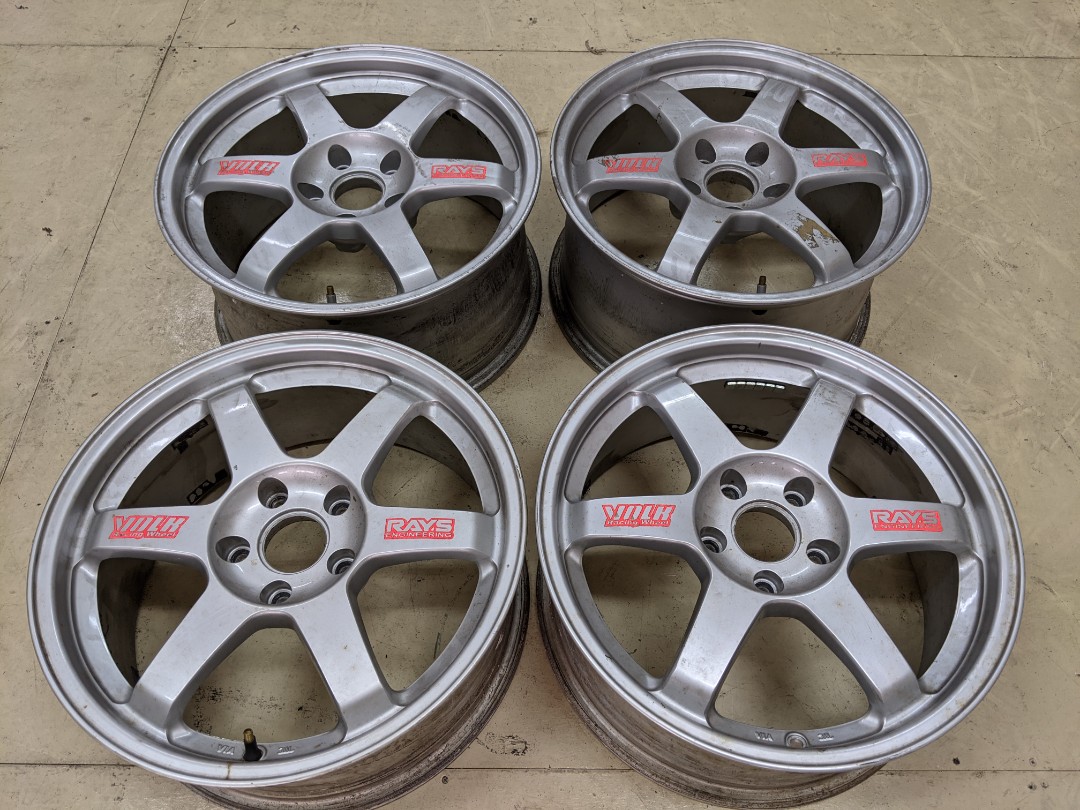 Staggered 17" Volks Racing TE37 ( formerly on Nissan Silvia S15 ), Car ...