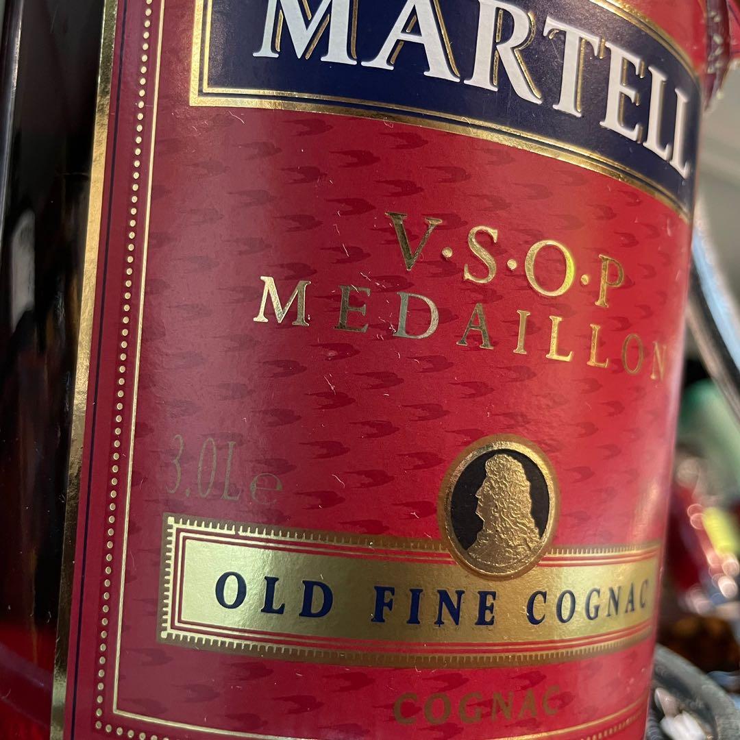 3L Martell Cannon 大炮 老酒 VSOP Cognac with swing cradle huge 3000ml, Food & Drinks, Alcoholic ...