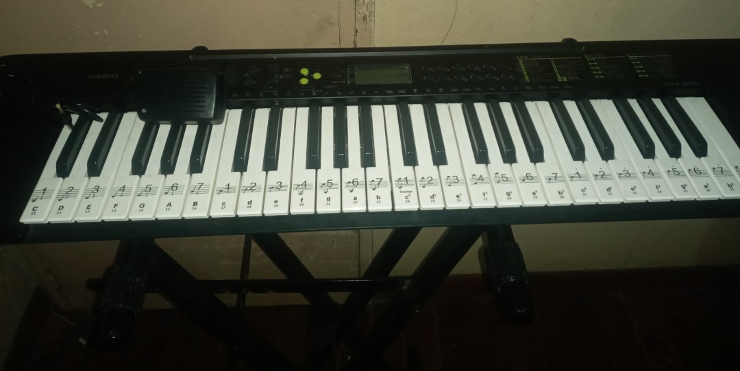 CASIO 49 keys CTK-240 Complete Set Piano Standard Keyboard, Hobbies ...