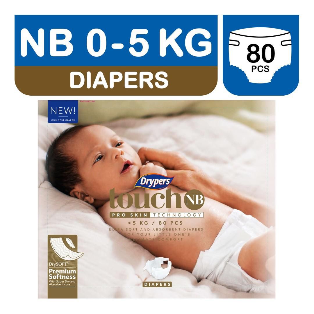 Drypers Touch NB diapers, Babies & Kids, Bathing & Changing, Diapers ...