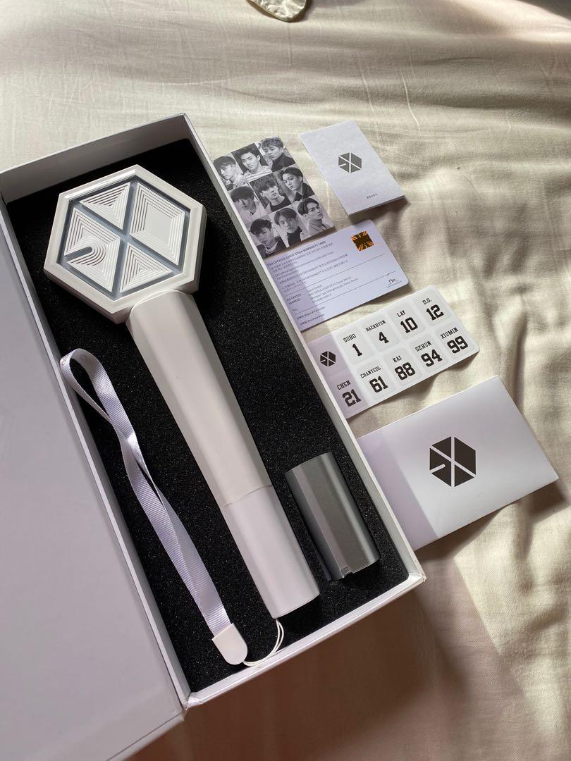 ( Free 1 Album) EXO official light stick ver.2 with Bluetooth, Hobbies ...