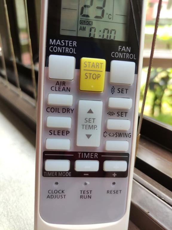 Fujitsu AirCon Remote Control AR-RY3 AR-RAH1E AR-RAC3E, TV & Home ...