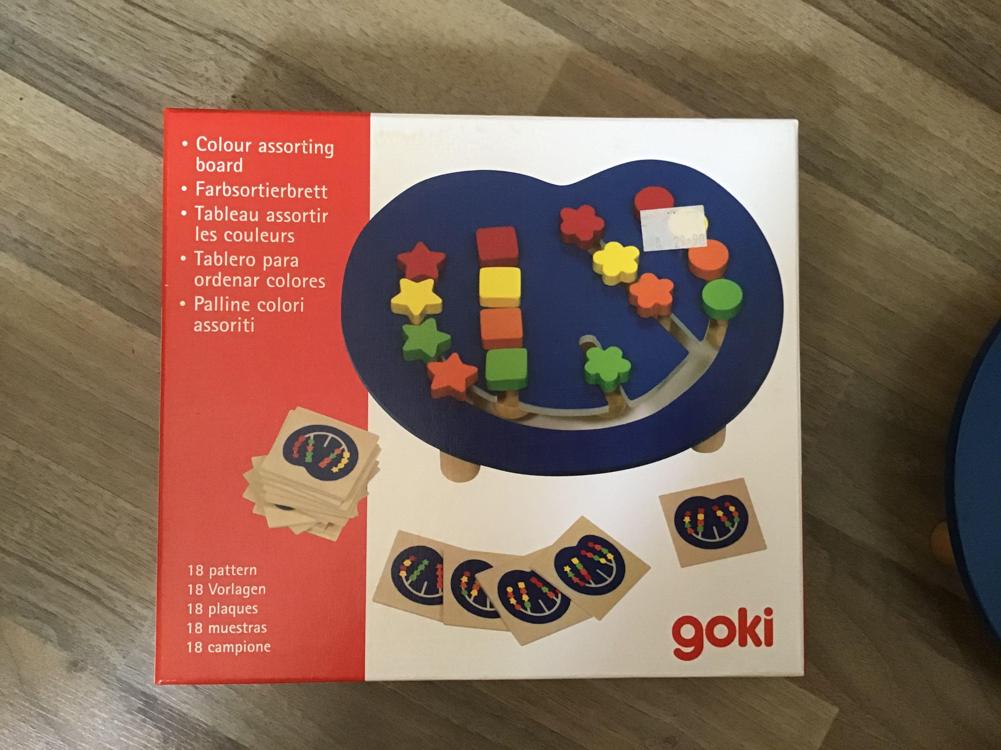 Goki - colour and pattern sorting board, Hobbies & Toys, Toys & Games ...