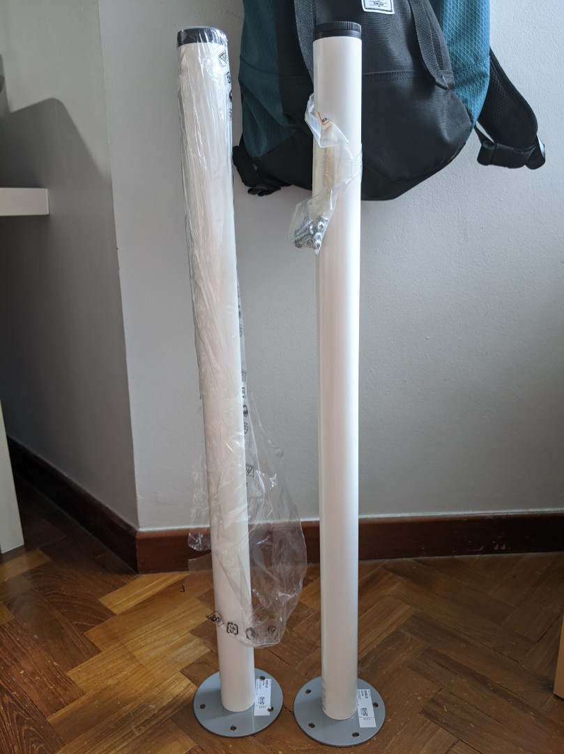 IKEA ADILS Table Legs (White X2), Furniture & Home Living, Furniture ...