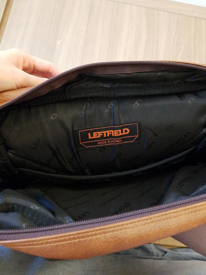 Leftfield brown faux leather backpack, Men's Fashion, Bags, Backpacks ...