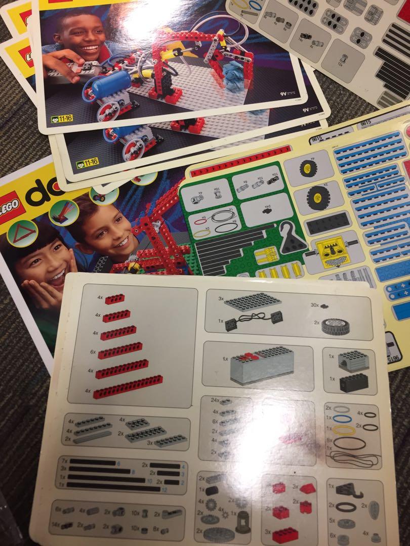 LEGO DACTA instructions and parts cards, Hobbies & Toys, Toys & Games ...